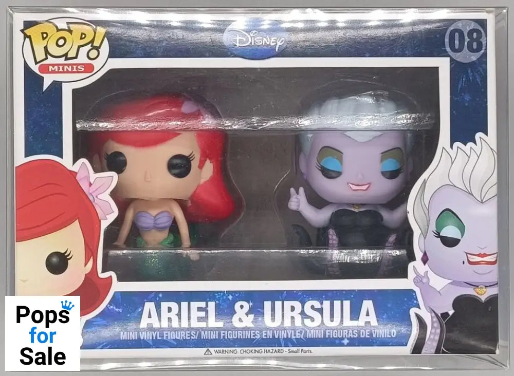 Disney The Little Mermaid Funko POP 08 Ariel & Ursula - Minis ...