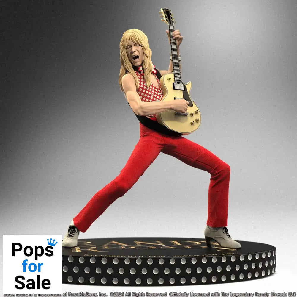 Randy Rhoads IV Rock Iconz Statue The Early Years Red Version 24 cm ...
