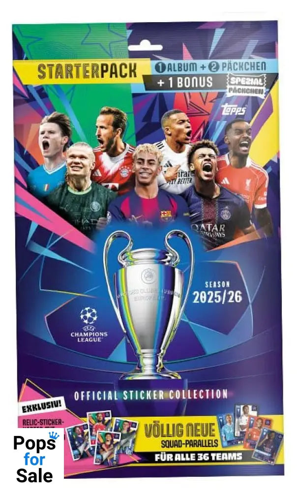 UEFA Champions League 2025/26 Sticker Collection Starter Pack ...
