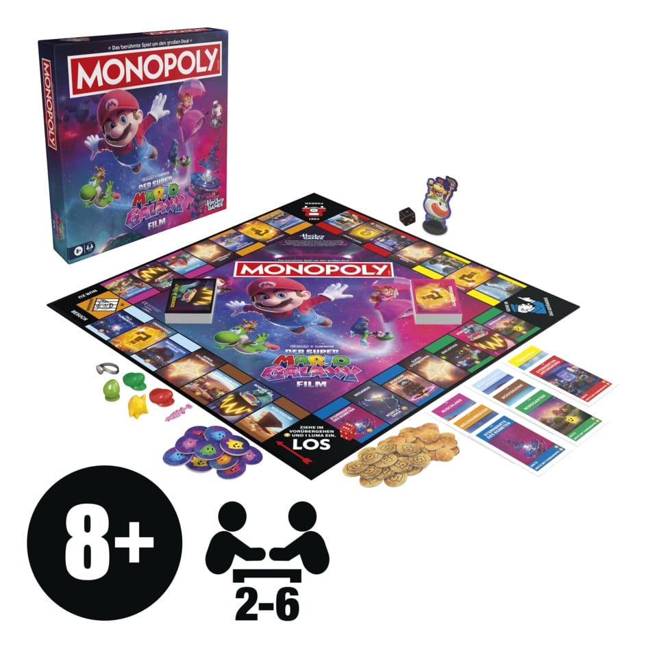 The Super Mario Galaxy Movie Monopoly Board Game *German Version ...